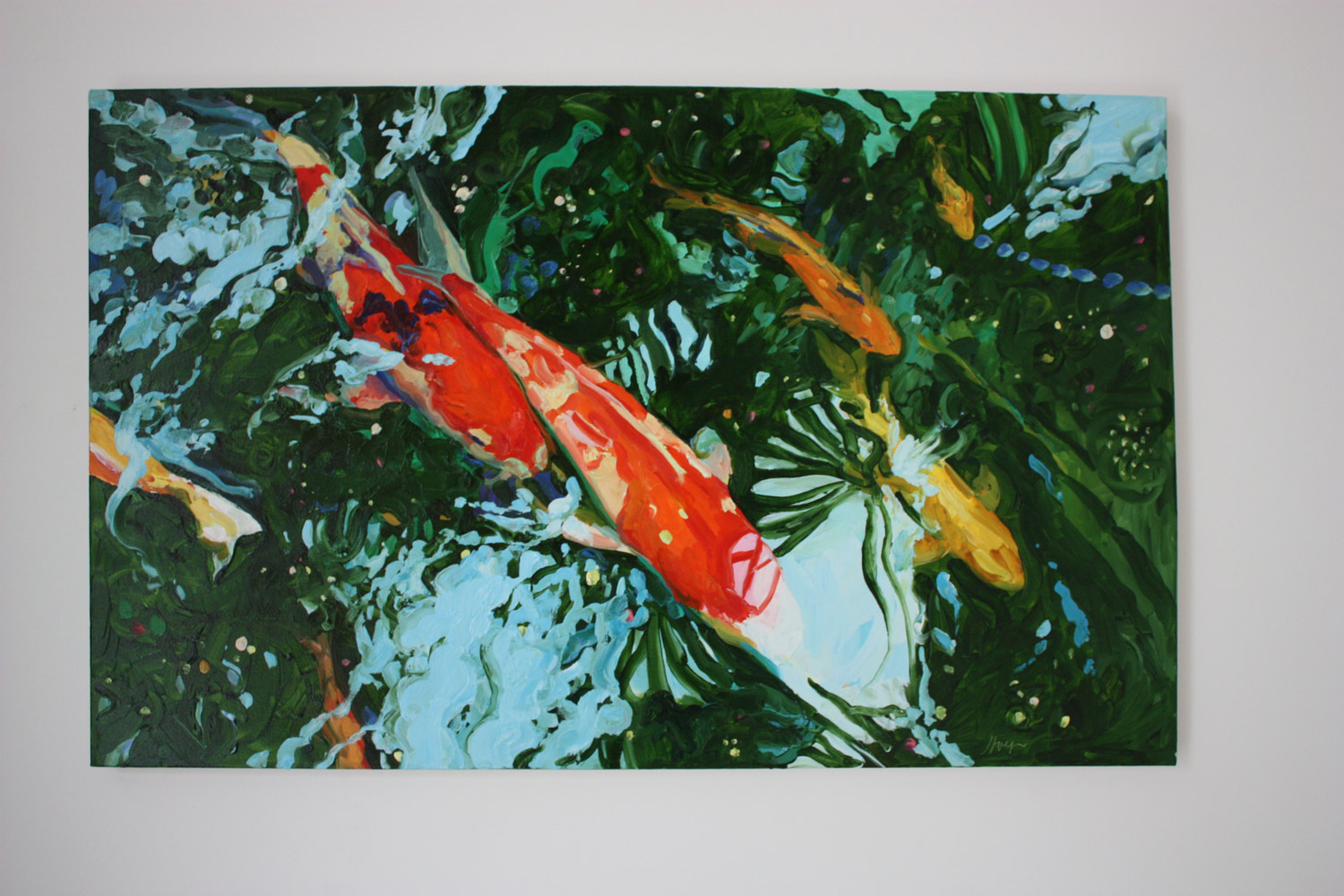 Koi Fish Paintings, Koi Paintings, Nature Paintings, Koi Artwork ...